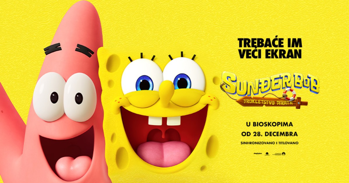 Animirani film Sundjer Bob: prokletstvo pirata 3D (sinhronizovano na srpski) - Bioskop "Abazija ...