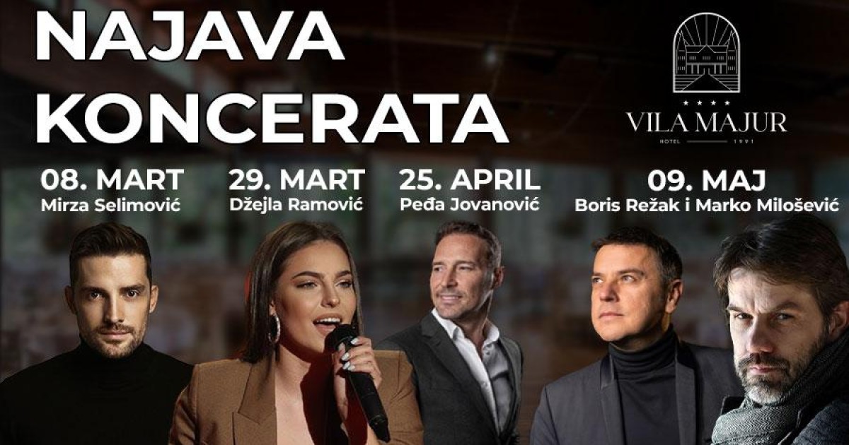 Proleće u hotelu “Vili Majur” uz popularne muzičke izvođače | Promotivni tekst | Subotica.com