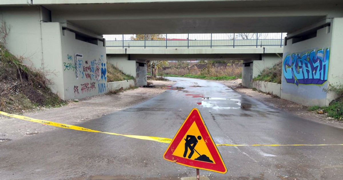 Ulica između dva podvožnjaka kod Pionira danas zatvorena na nekoliko ...