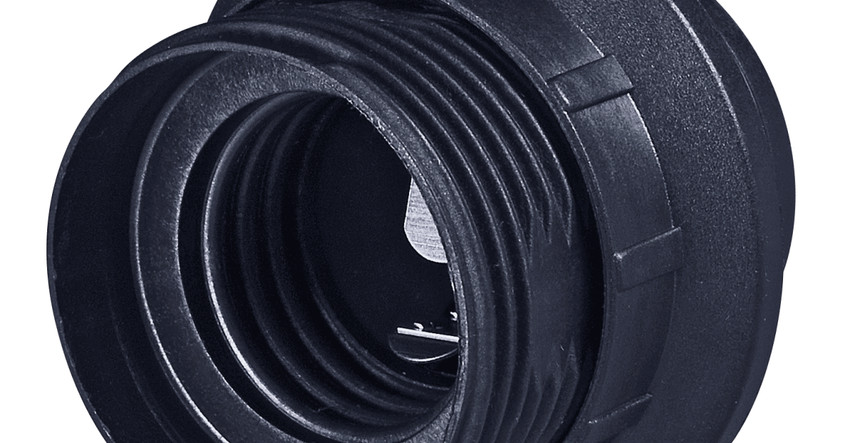 Grlo E27 luster bezvijcano za navoj M10x1 crno | Subotica.com