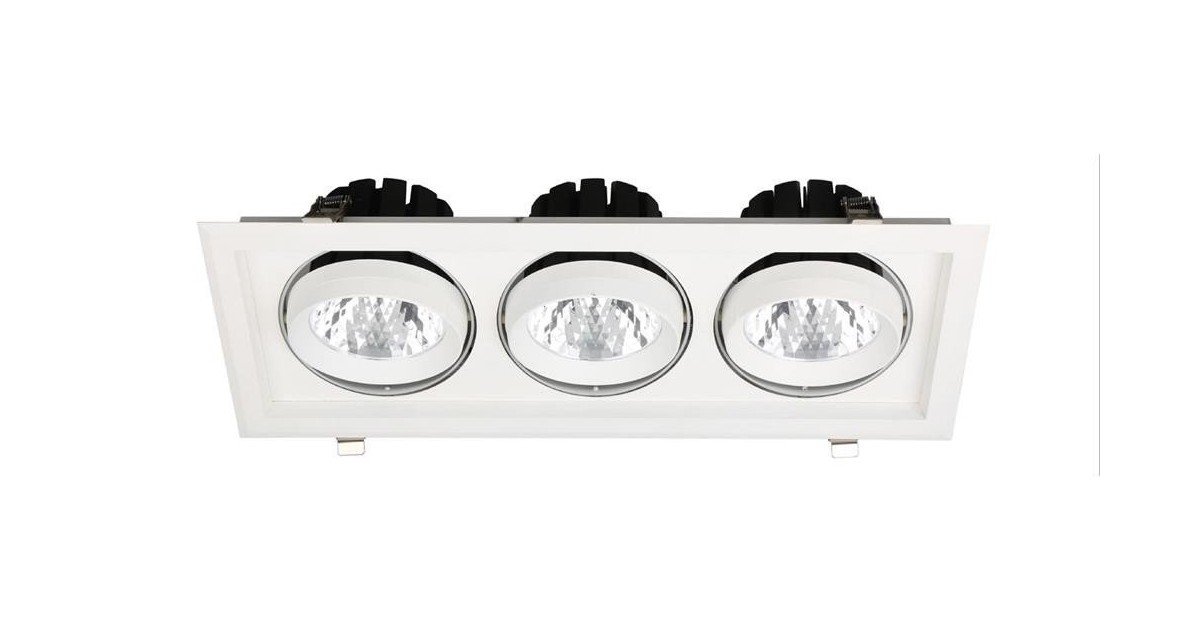 LED downlighter kockasti 3x30W Sein IP20 8400lm NW 4000K 36 | Subotica.com