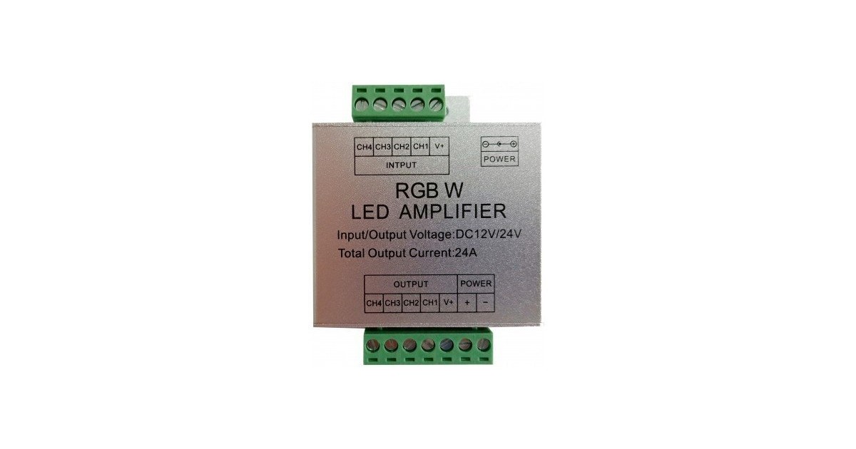 Pojacivac signala za LED traku 12-24V 288W RGB+W | Subotica.com