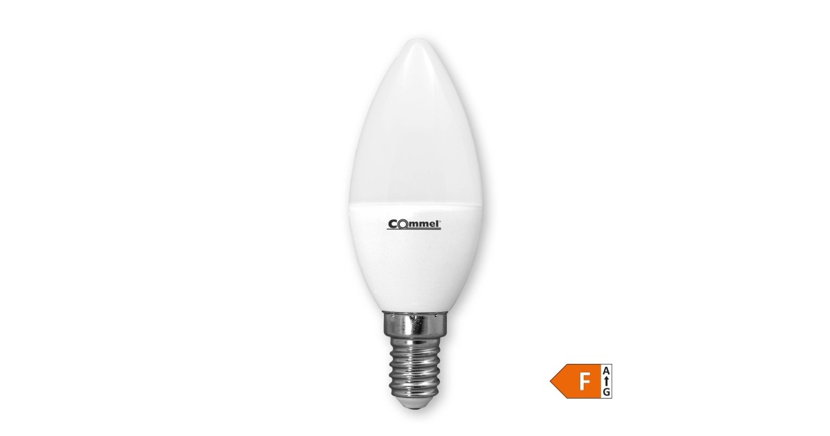 LED sijalica 8W sveca 3000K E14 806lm COMMEL | Subotica.com