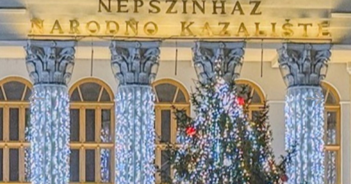 Početno slovo "N" postavljeno naopako na fasadi Narodnog pozorišta ...
